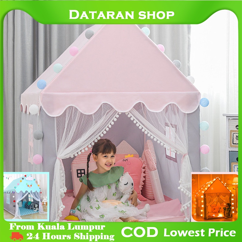 Kids Large Play Tents Big Size Oxford Fabric Playhouse Toy with Star ...