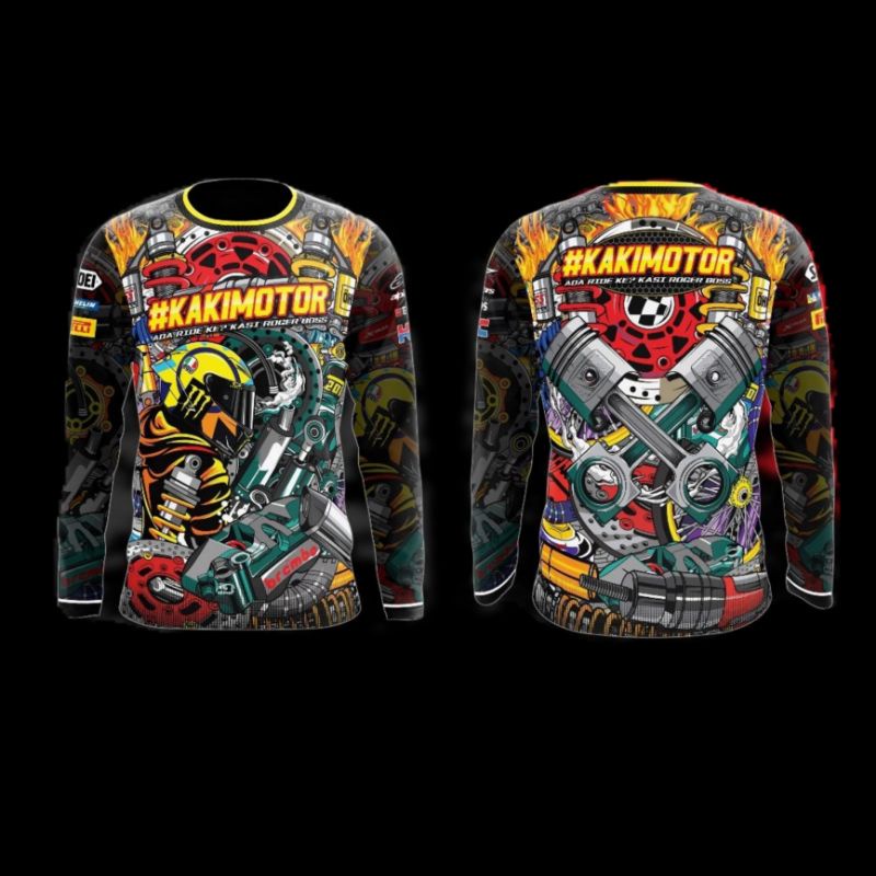 2022 Jersi Motor Baju Motor Kaki Motor New Edisi KL Menjerit / Jersi ...