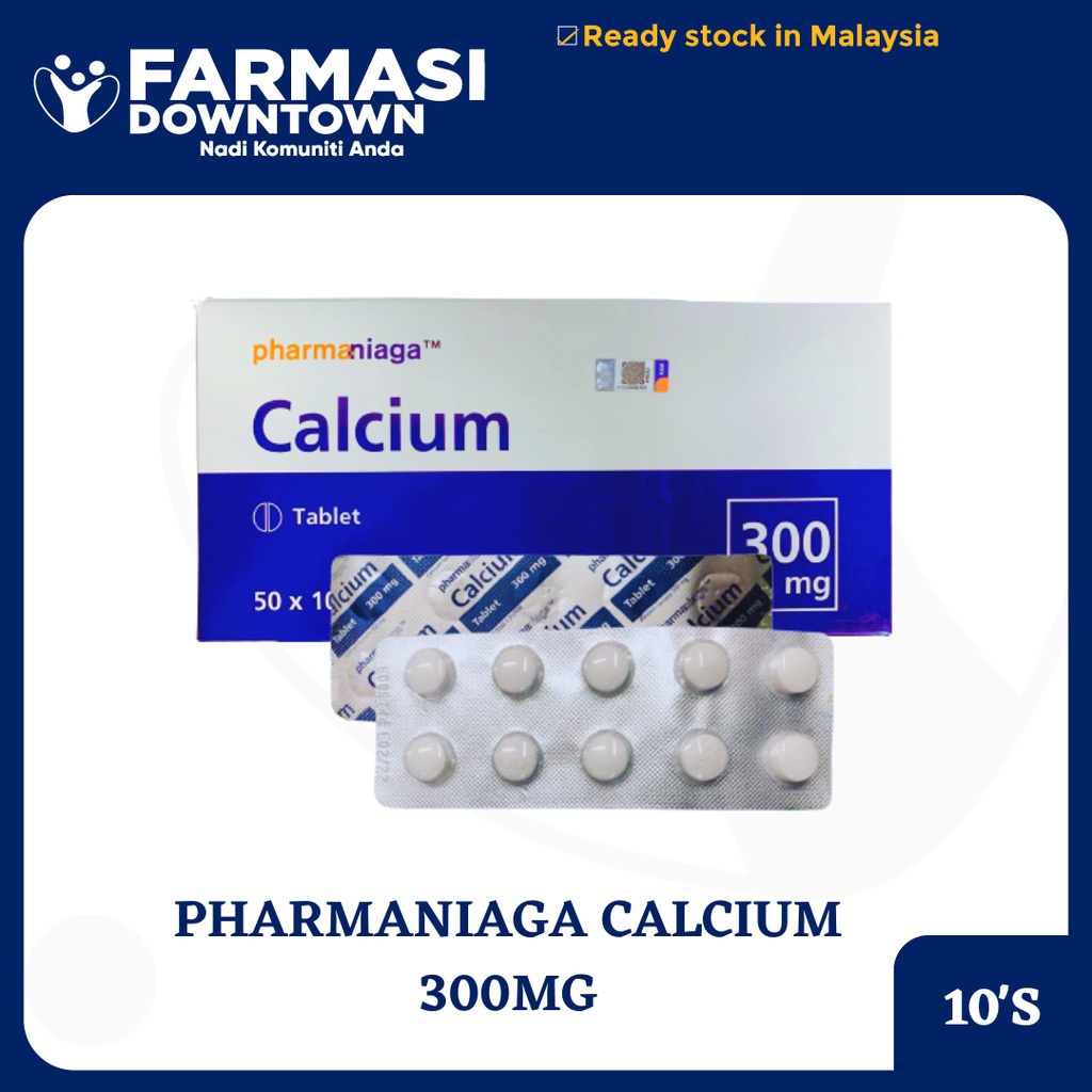 FARMASI DOWNTOWN P.NIAGA CALCIUM LACTATE 300MG 10'S | Shopee Malaysia