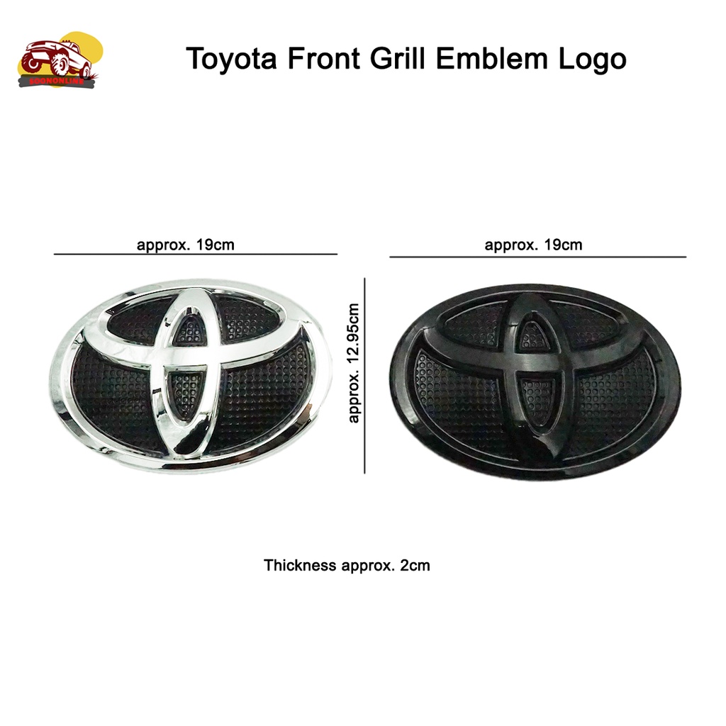Toyota Front Grill Led Logo Emblem 5D Toyota EL Light kit | Shopee Malaysia