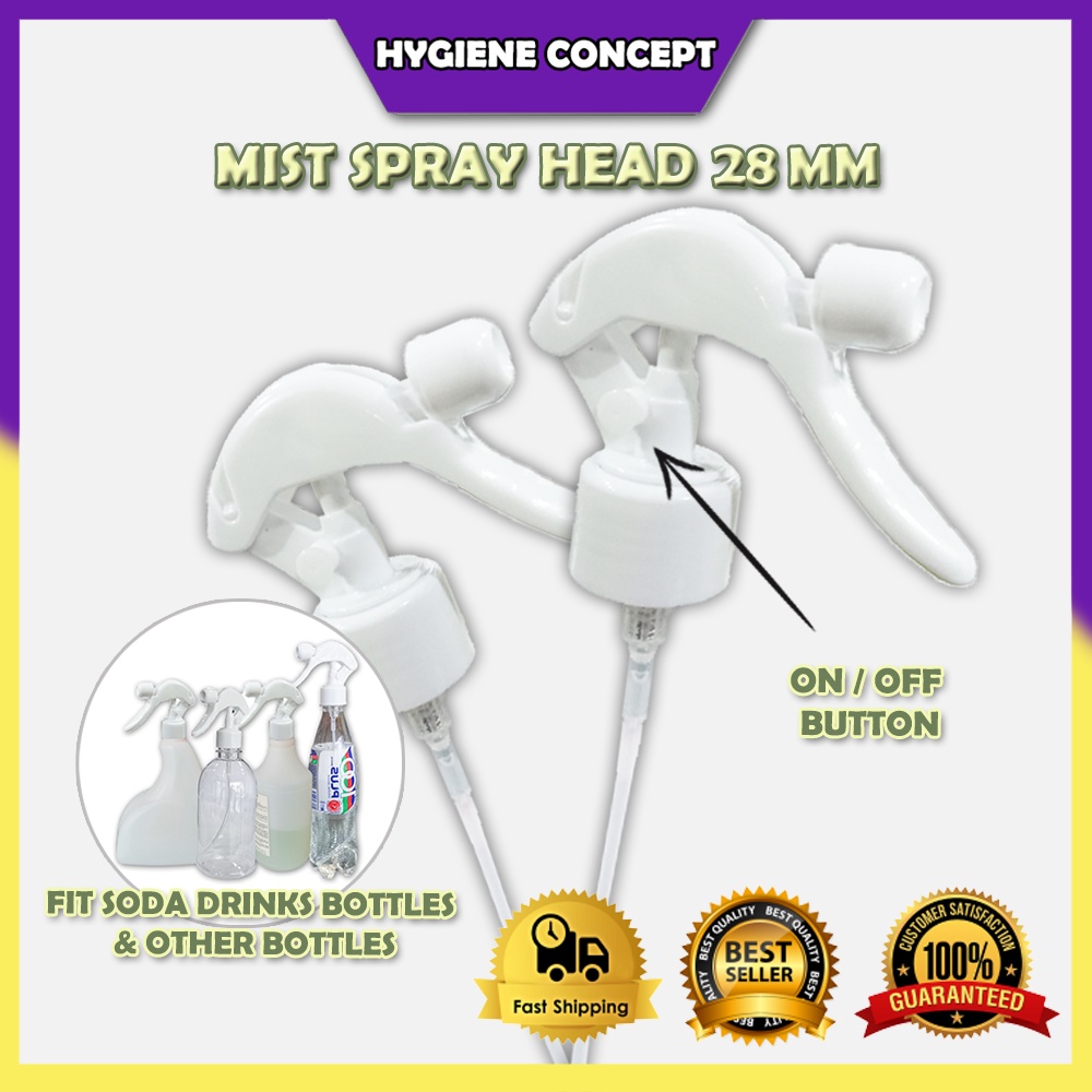 28mm Mist Spray Head White / Sprayer Bottle / Replacement Sprayer Head ...