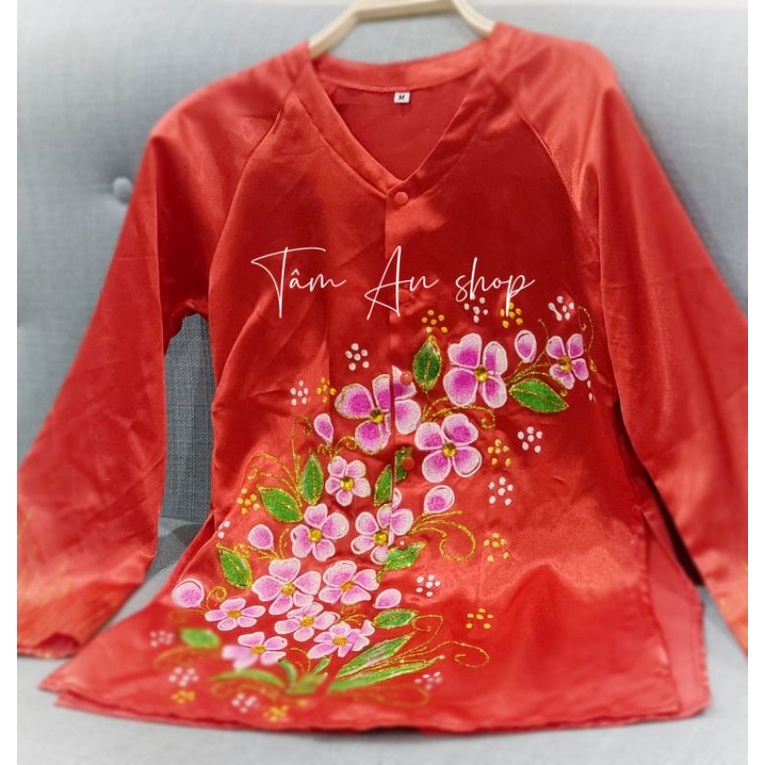 Ba Red Bau Red Shirt - Non-Red Silk Pattern At The Market Price - ba ...