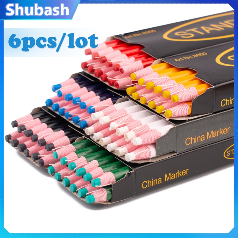 6Pcs Colorful Tailors Chalk Sewing Pull Line Crayon Cut-Free Hand Torn ...