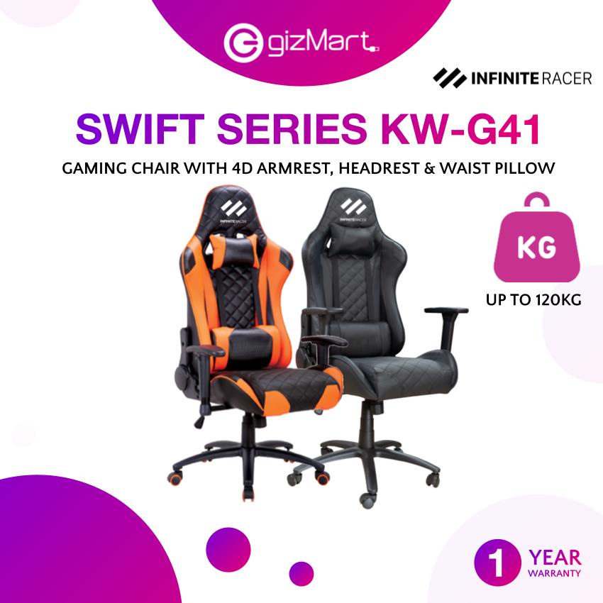 INFINITE RACER SWIFT SERIES KW-G41 Gaming Chair with Headrest and ...
