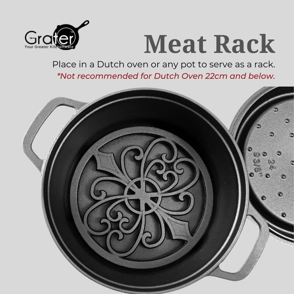 20cm Cast Iron Trivet Stand Meat Rack | Shopee Malaysia