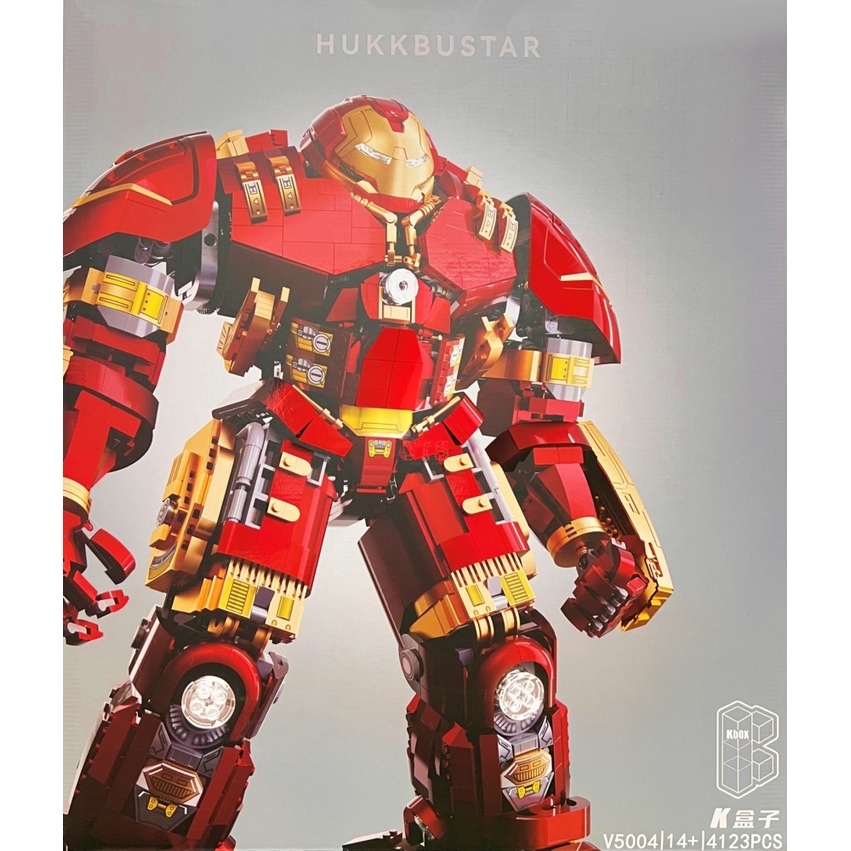 KBOX Marvel Hulk Buster MK44 4123pcs V5004 Hulkbuster MK 44 Block Toys ...