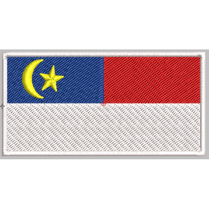 BENDERA MELAKA SULAM / EMBROIDERY ( PATCHES / IRON ON / VELCRO ...