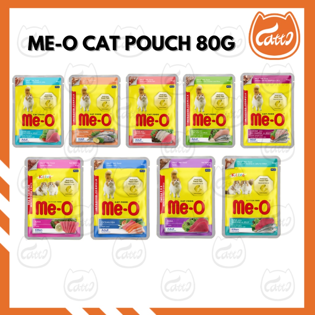 CATTO MEO Pouch Me-O Makanan Basah Kucing Cat Food Wet Food ME O Pouch ...