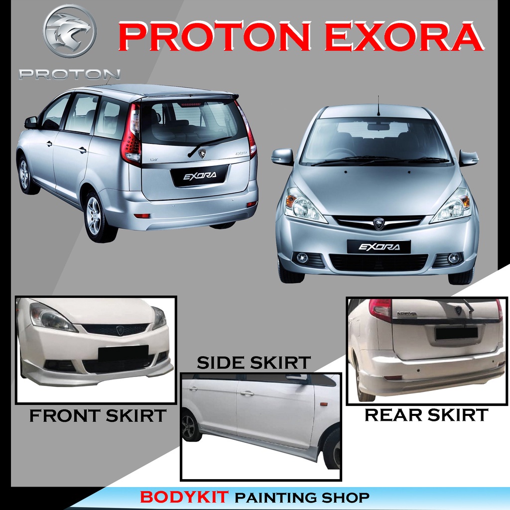 PROTON EXORA 2009 FULLSET SKIRTING (FRONT SKIRT ,SIDE SKIRT, REAR SKIRT ...