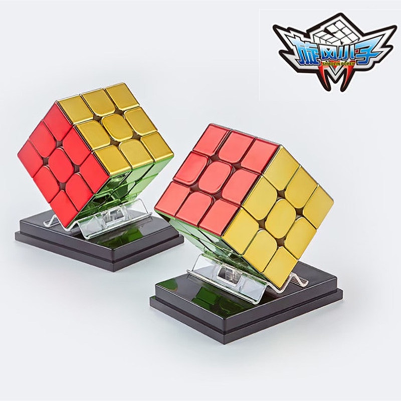 Rubik Cube Cyclone Boys Metallic 3x3 M Magnetic Metal Electroplated ...