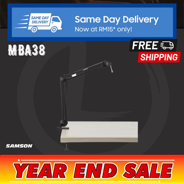 SAMSON MBA38 MICROPHONE BOOM ARM ( MBA 38 / MBA-38 ) | Shopee Malaysia
