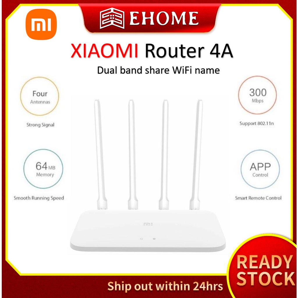 Xiaomi Mi WiFi Router 4A | Gigabit【2.4GHz | 5GHz】300Mbps 64MB Single ...