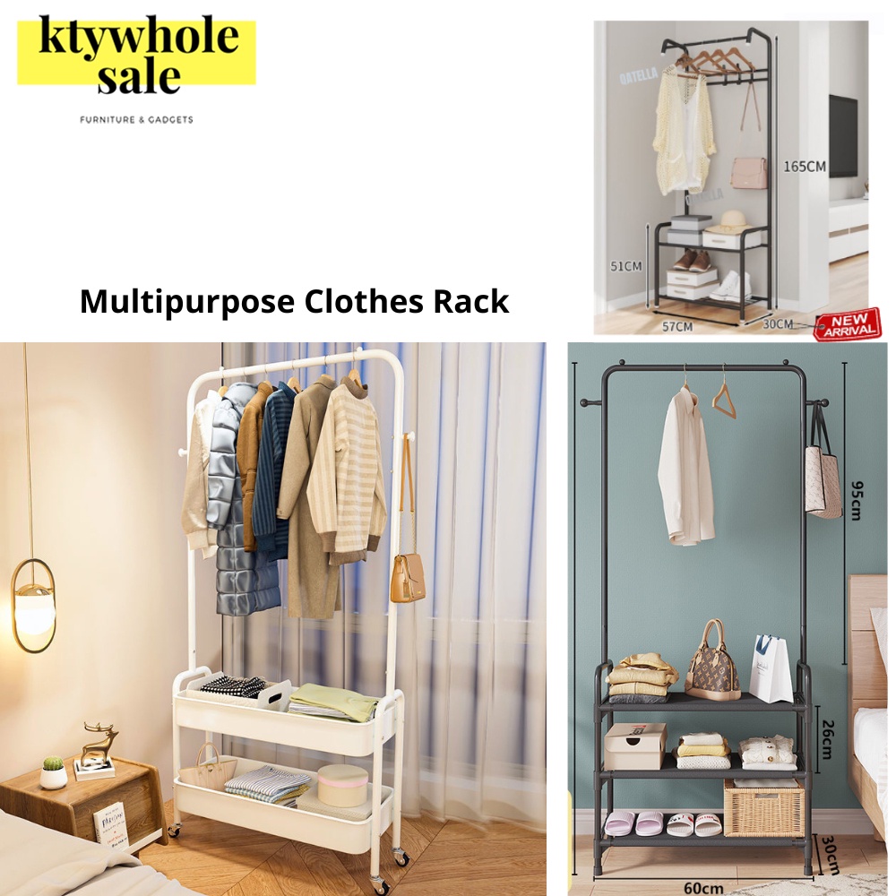 KTY Rak Baju Ampaian Clothes Organization Penyidai Baju Penyangkut Baju ...