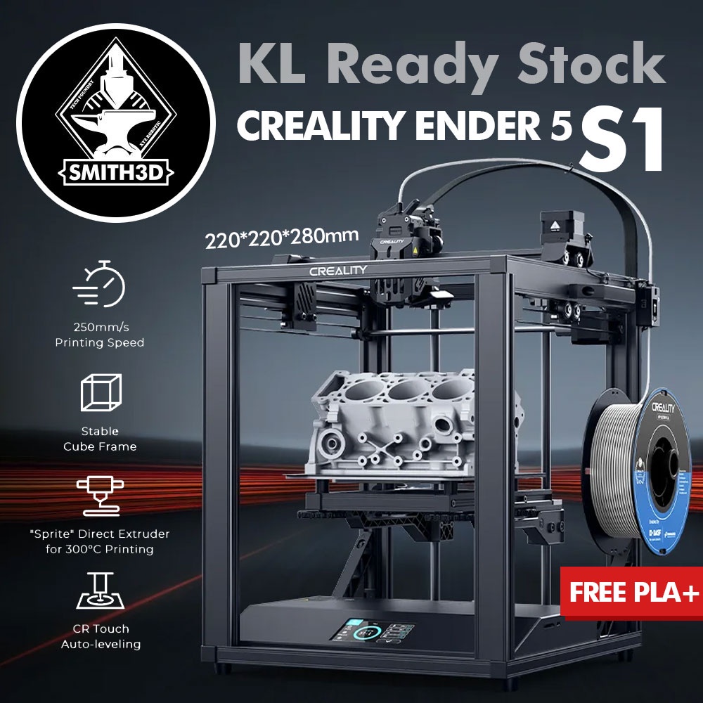 Creality Ender 5 S1 3D Printer 250mm/s High Speed "Sprite" Direct ...