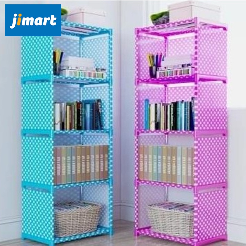 Jimart Multipurpose Rack 5 Tier High Quality PP Bookshelf Racks Easy ...