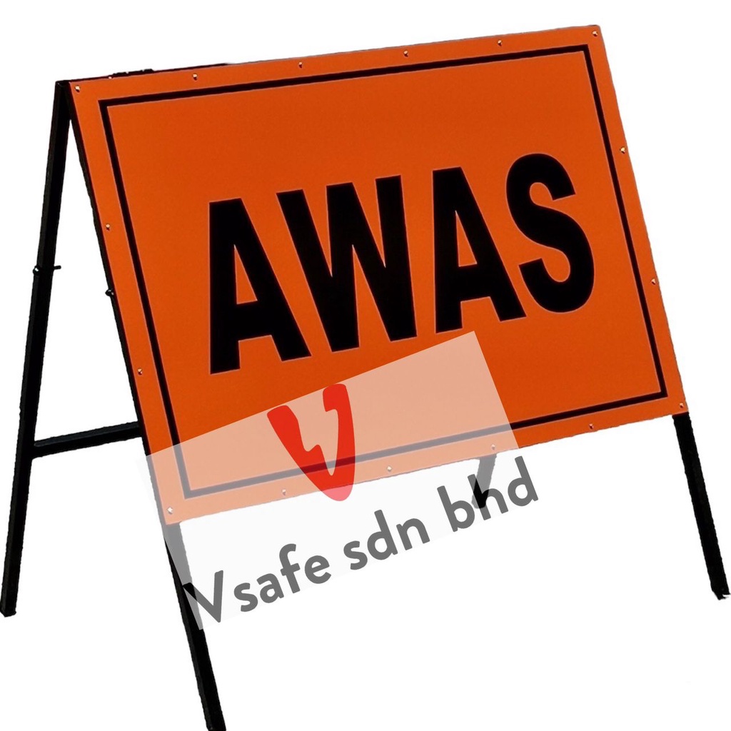 AWAS SIGN / ORANG SEDANG BEKERJA SIGN / SIGNBOARD AWAS / SIGNBOARD ...