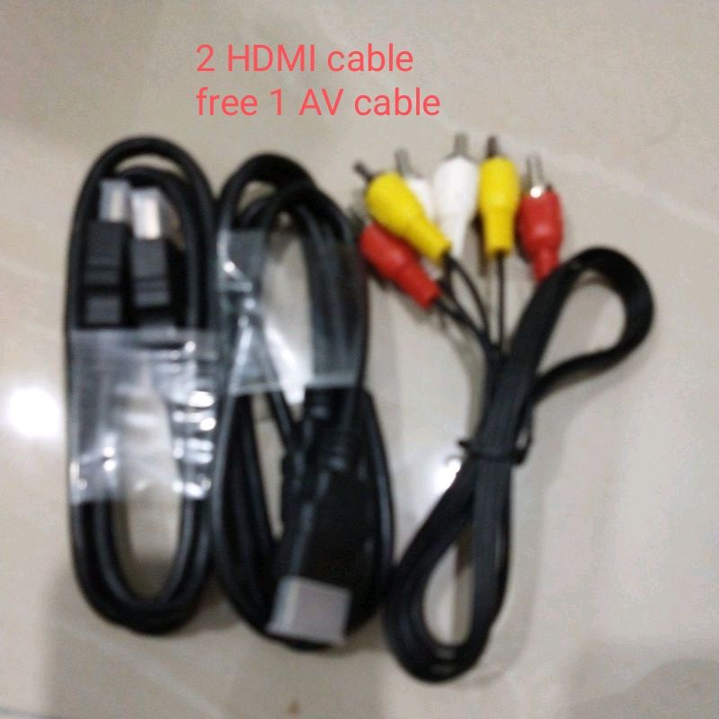 HDMI Cable 2pcs Free AV Cable 1pcs Hdmi murah | Shopee Malaysia