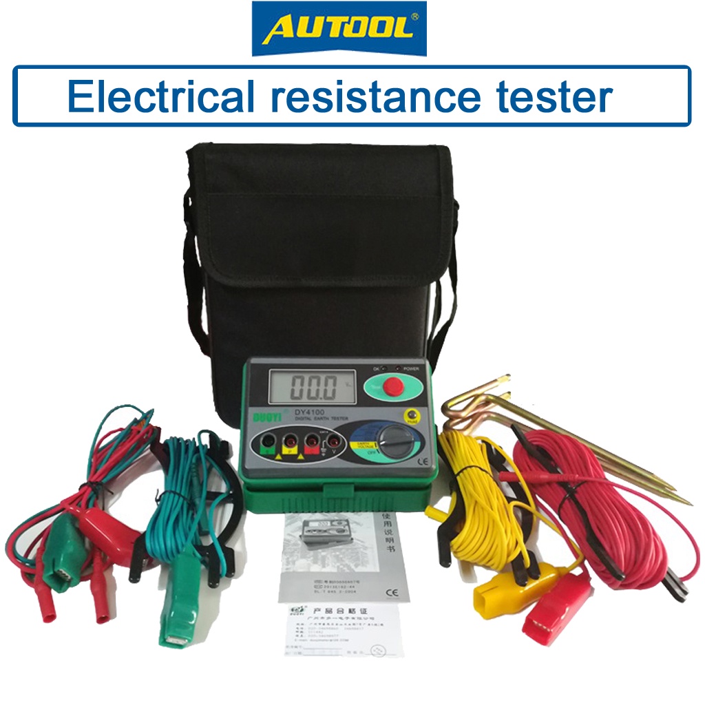 [DUOYI DY4100 Digital Earth Tester] Megger Meter Resistance Tester ...