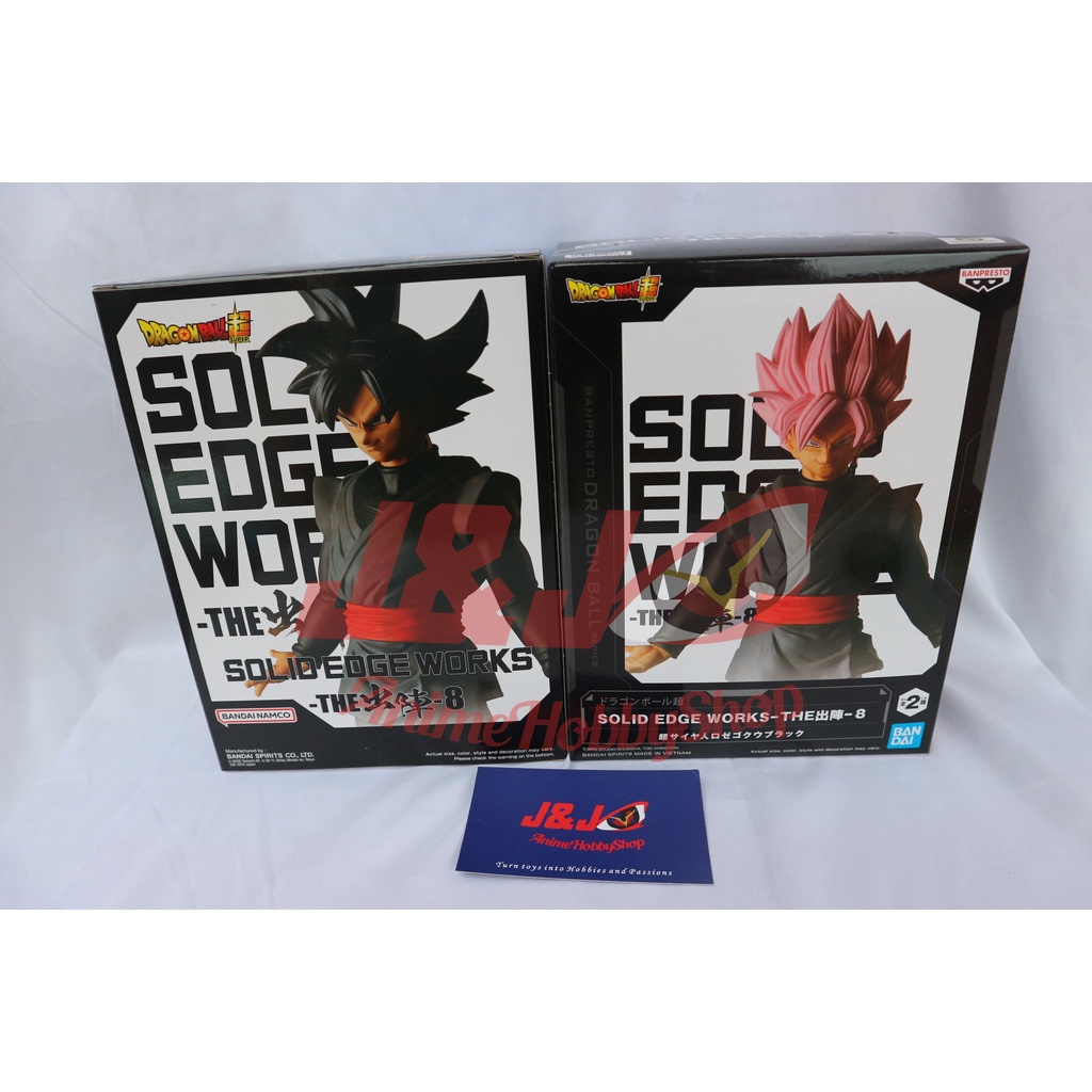 BANPRESTO DRAGON BALL SUPER SOLID EDGE WORKS VOL.8 GOKU BLACK & SS ROSE ...