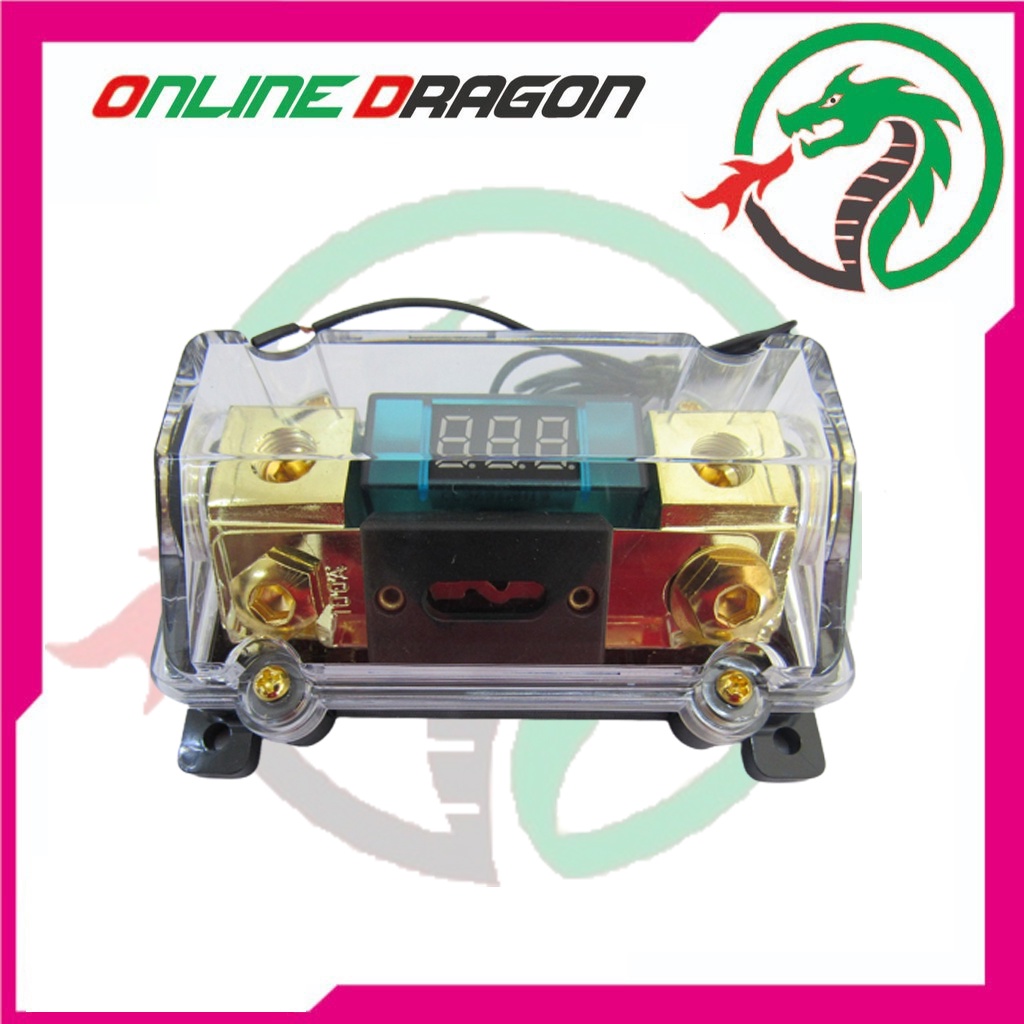 Digital Fuse Distribution Holder With Meter Power Amp Fuse Box 1 TO 1 ...