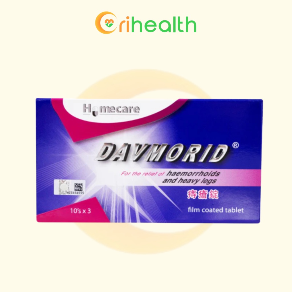 DAVMORID TAB piles, varicose vein, constipation 3X10S EXP: MAY 2025 ...