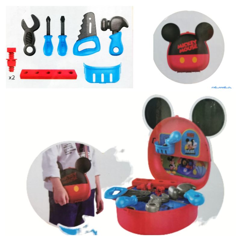 2 in 1 Kid Tool Playset Mickey Tool Playset | Shopee Malaysia
