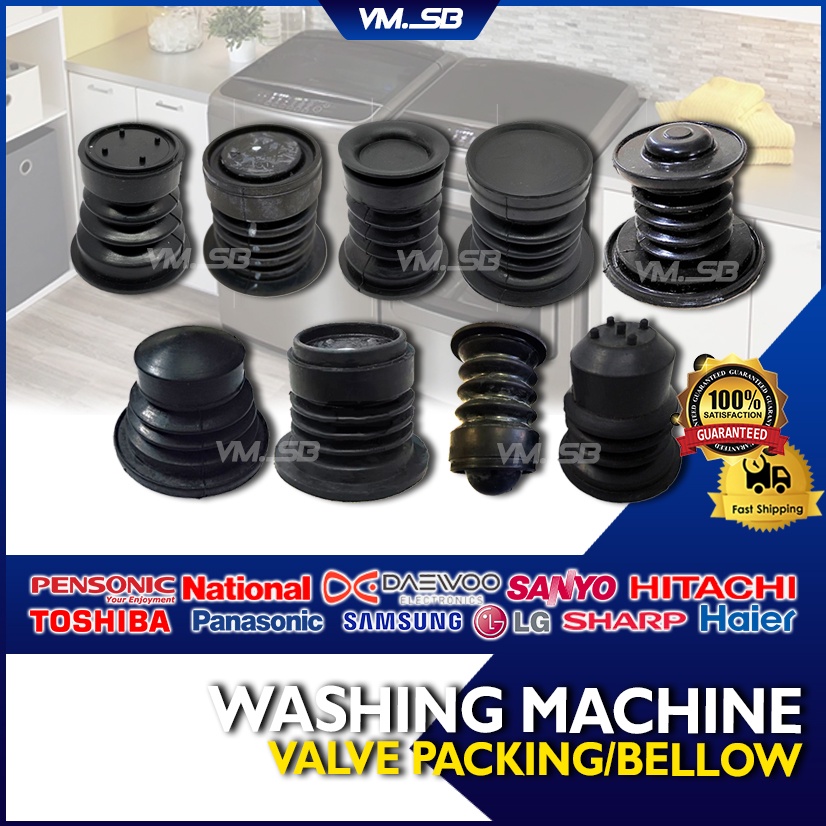 SHARP TOSHIBA SAMSUNG LG NATIONAL PANASONIC Getah Valve Packing Bellow ...
