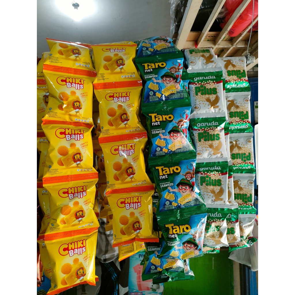 Snack RENTENG TARO / PILUS / CHIKI BALL RENTENG Contents 10 PCS ...