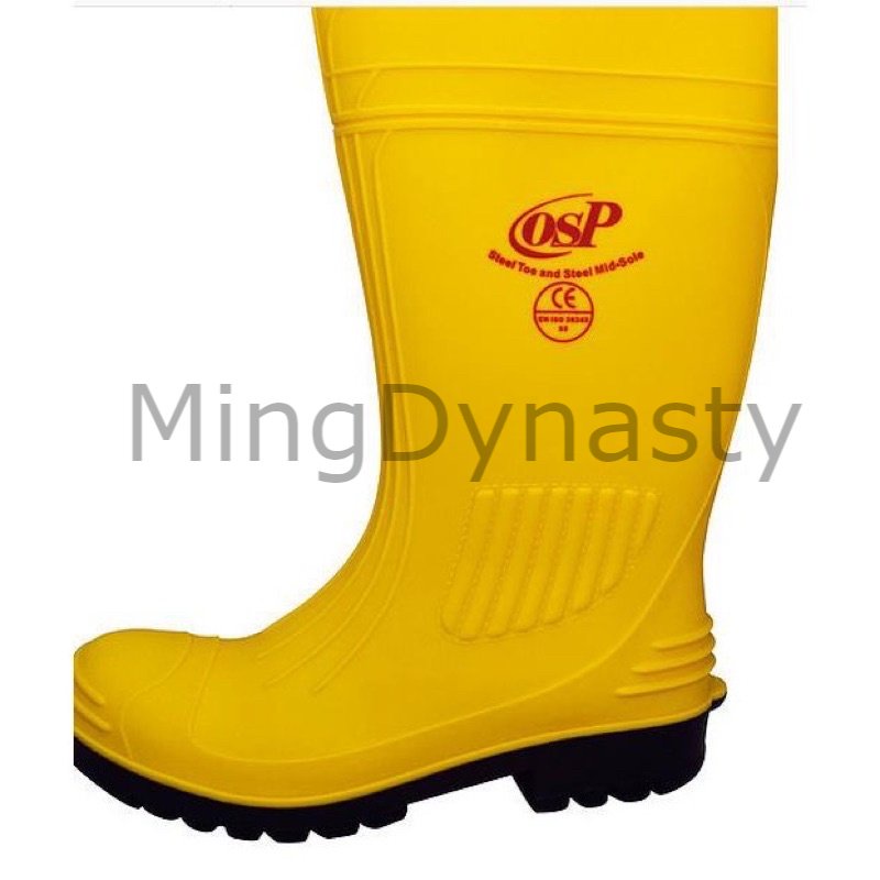 High Quality OSP Safety Rubber Boots With Steel Toe Cap and Mid Sole ...