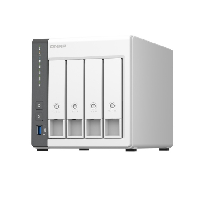 QNAP TS-433-4G 4-Bay NAS ARM 4-core Cortex-A55 2.0GHz processor (4 GB ...