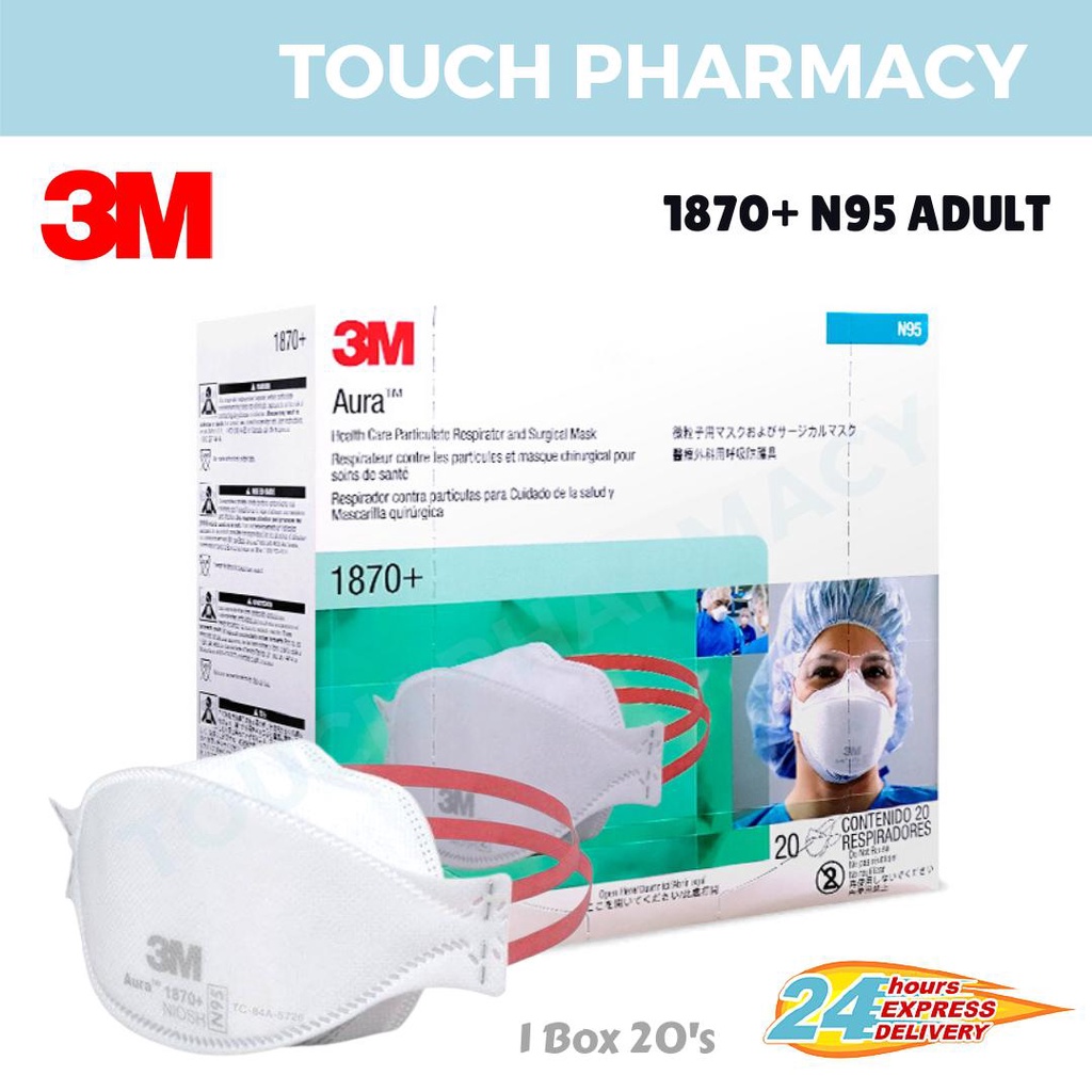 3M 1870+ N95 ADULT SURGICAL FACE MASK 20'S | Shopee Malaysia