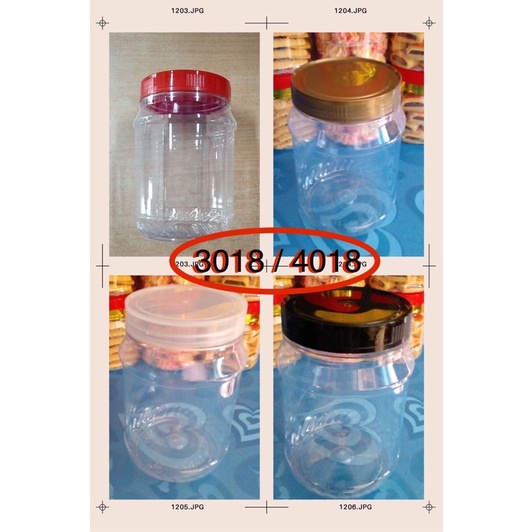 60pcs BUNDLE (3018/4018) Bekas Plastic Kosong Balang Kuih Raya Plastic ...