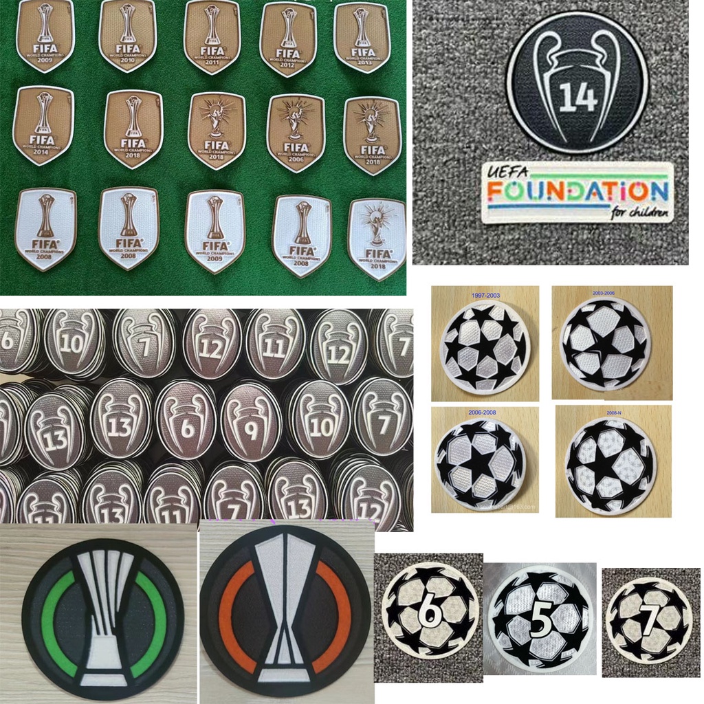 2022 Champions Patch UCL Starball Respect Badge Heat Transfer Iron On ...