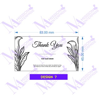 Rubberstamp thank you custom saiz business card ( siap 1 hari) | Shopee ...