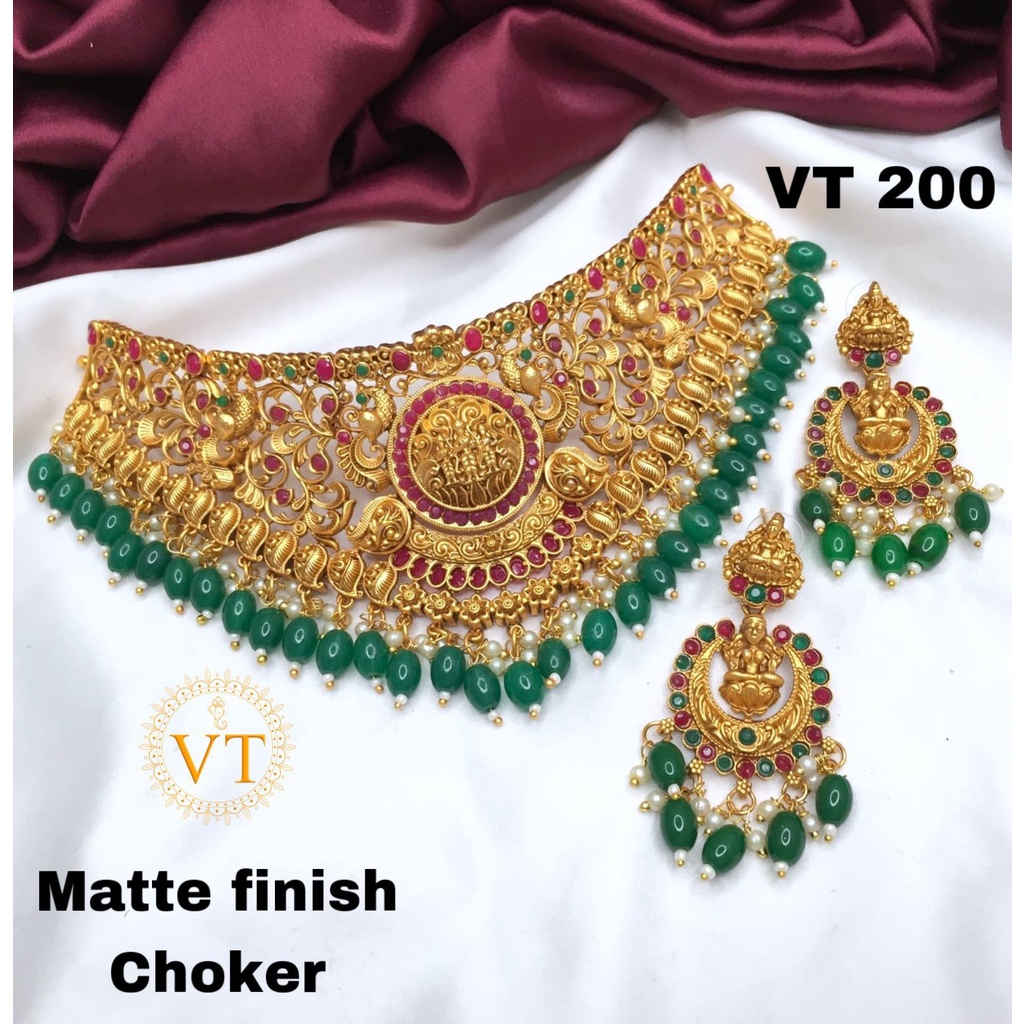 Indian matt finish Chokar set | Shopee Malaysia
