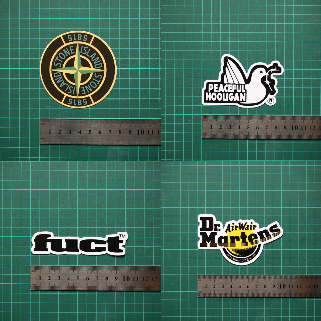 Sticker ( Stone Island, Peaceful Hooligan, Fuct, Dr.Martens ) | Shopee ...
