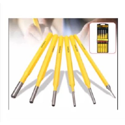 DEWALT 6pcs/set Pin Punch Tools Kit Machining Maintenance Wooden Fitter ...