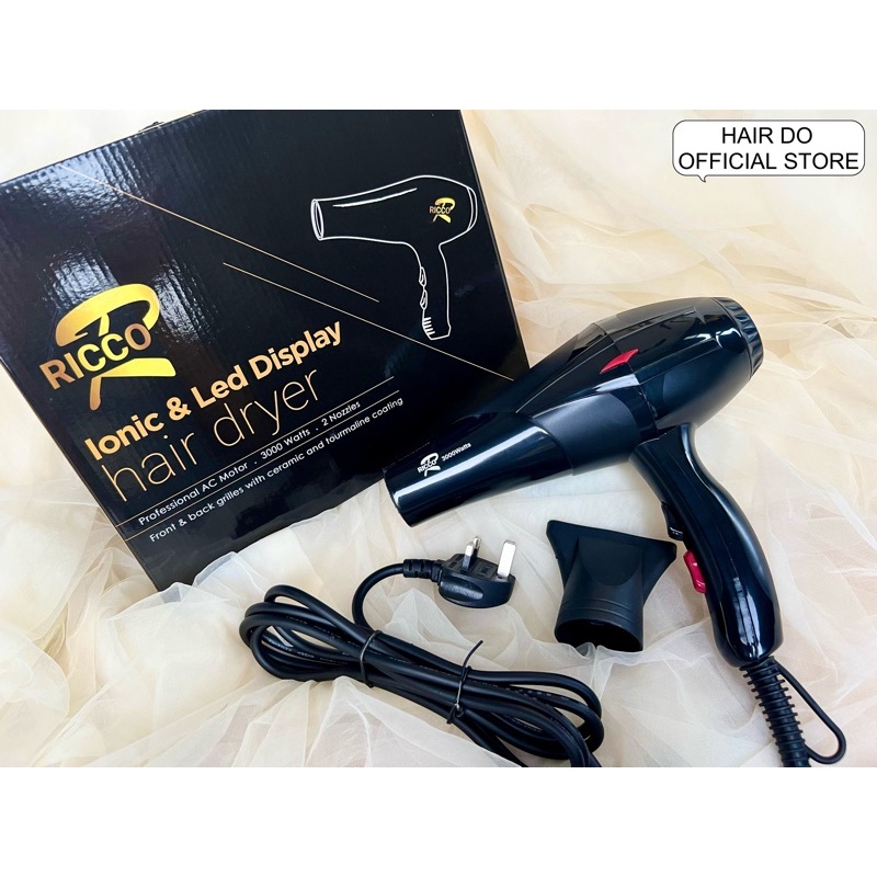 RICCO Ionic & Led Display Hair Dryer (3000W) | Shopee Malaysia