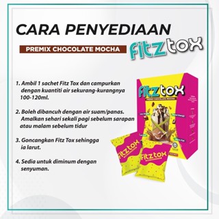 FITZTOX MOCHA ORIGINALHQ 5X FAT BURN Fitztox Premix Chocolate Mocha ...