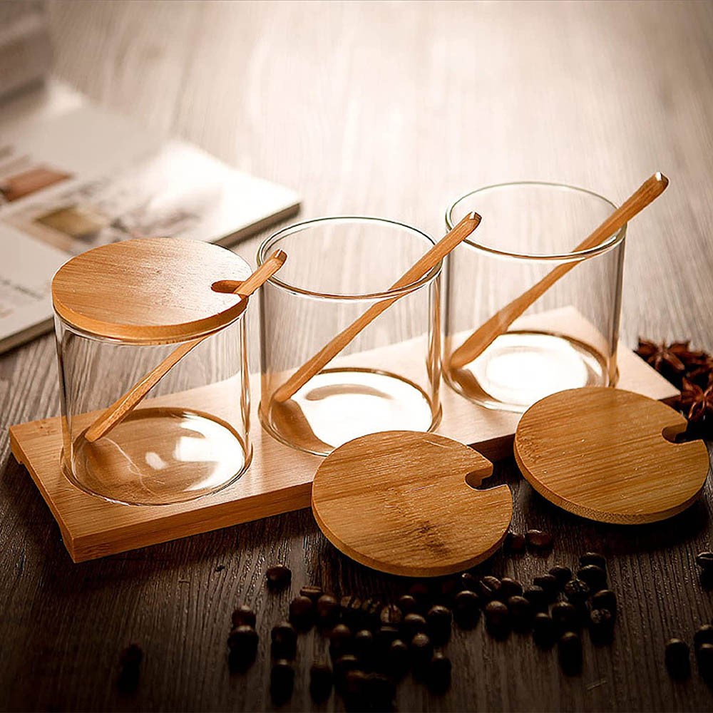 Bekas Garam Gula Seasoning Jar 3pc Container Sugar Salt Bowl Spice ...