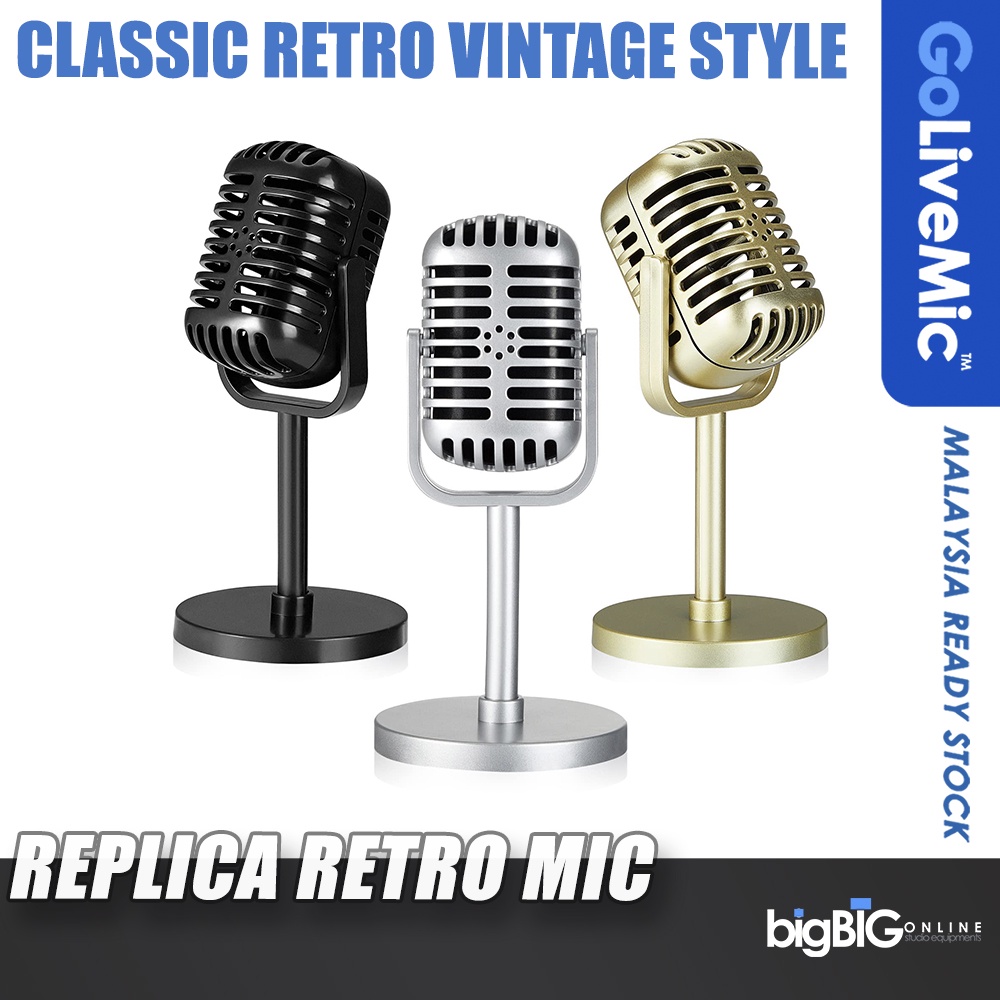 Golivemic Replica Retro Mic Classic Retro Vintage Style Microphone ...