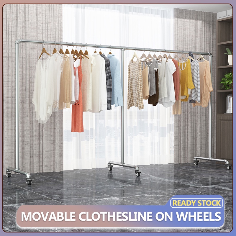3.0M Rak baju besi/Clothes hanger drying rack/ampaian baju murah ... 3.0M Rak baju besi/Clothes hanger drying rack/ampaian baju murah ...