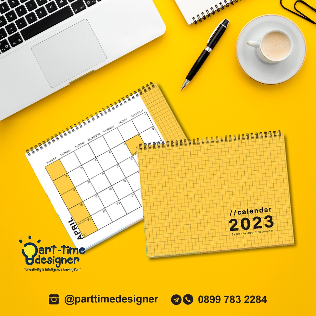 Damian Calendar 2023 - Simple Elegant Calendar Notes | Shopee Malaysia