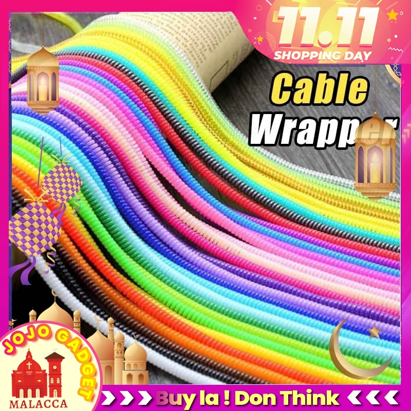 Multi Colour Solid Colourful Cable Wrapper / Cable DIY Spiral Cord ...
