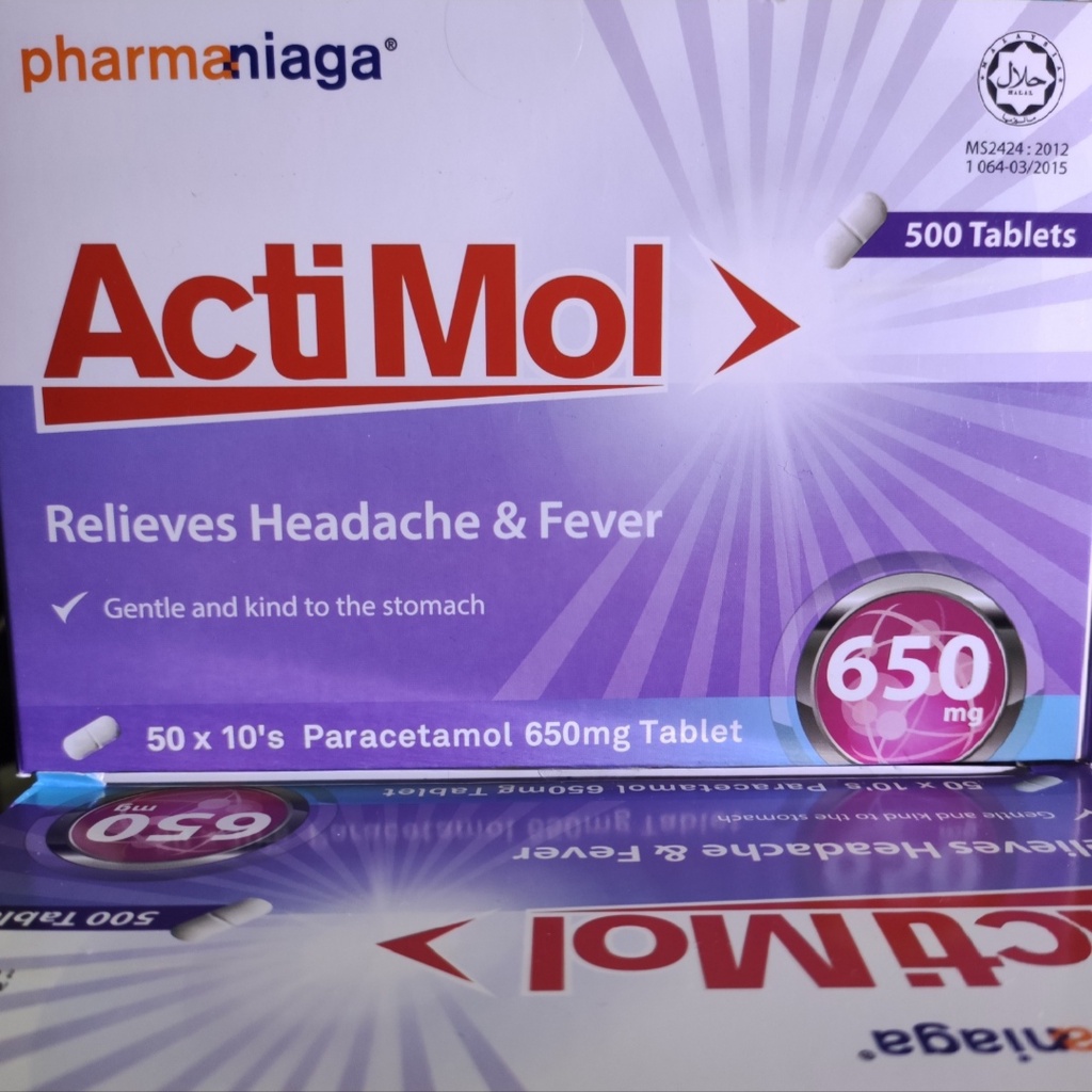 Paracetamol PCM Actimol 650mg [Exp.: 03/2025] Paracil 500mg [Exp.: 08/ ...
