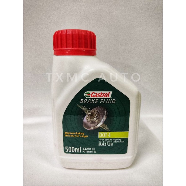 Original Castrol Brake Oil Dot 4 0.5L/ Castrol Brake Fluid/ Minyak Brek Castrol Dot 4 500ML ...