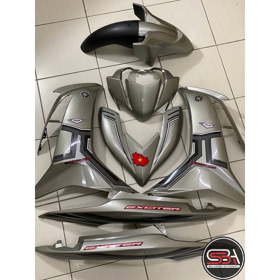 Coverset Bodyset Lc135 Lc V8 Exciter Matelic Gold Fuel Injection Fi