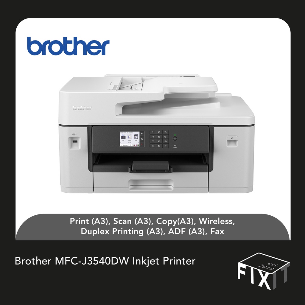 BROTHER MFC-J3540DW (WIRELESS) A3+ DUPLEX INKJET AIO PRINTER | Shopee ...