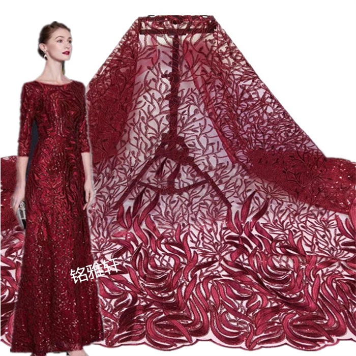 labuci sulaman industri berat mewah pakaian ibu perkahwinan merah kain ...