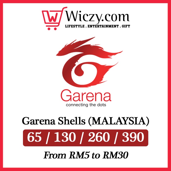 GARENA SHELLS (MALAYSIA) [ 65 / 130 / 260 / 390 ] Garena Shells ...